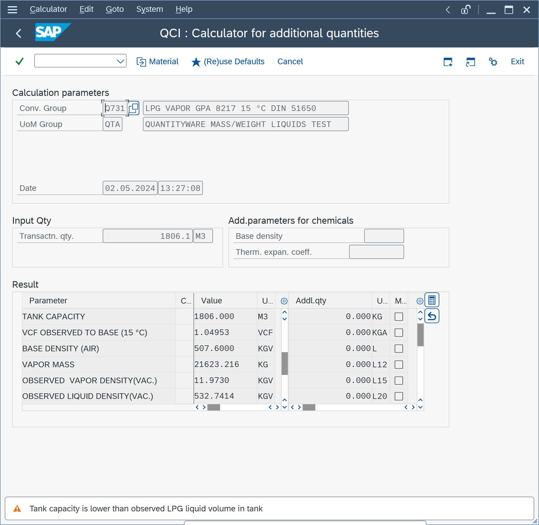 Usage Questionnaire Improvements - QuantityWare