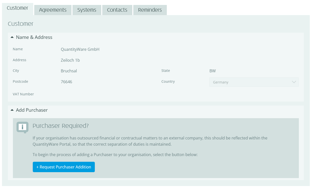Purchasers - QuantityWare